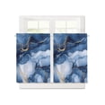 Abstract Marble Texture Pattern Short Blackout Curtains 36 Inch Long ...
