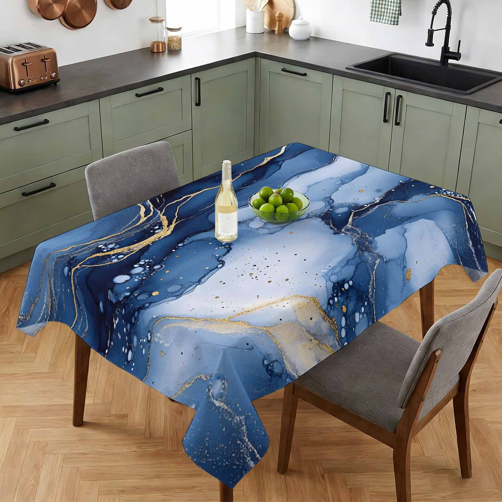 Abstract Marble Texture Pattern Table Cloth 52x70in, Waterproof ...