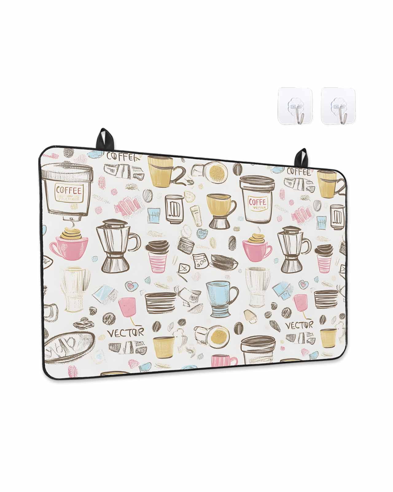 Abstract Marble Texture Stove Top Covers for Electric Stove, 36'x21 ...