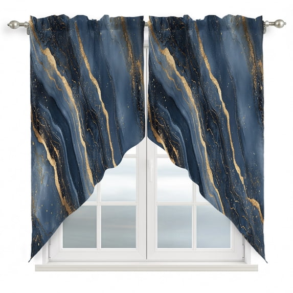 Abstract Marble Texture Swag Valances for Windows 36 inches Long ...