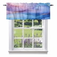 Abstract Marble Texture Valances for Windows, Blue Pink Gradient Gold ...