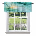Abstract Marble Texture Valances for Windows, Gold Crack Teal Green ...