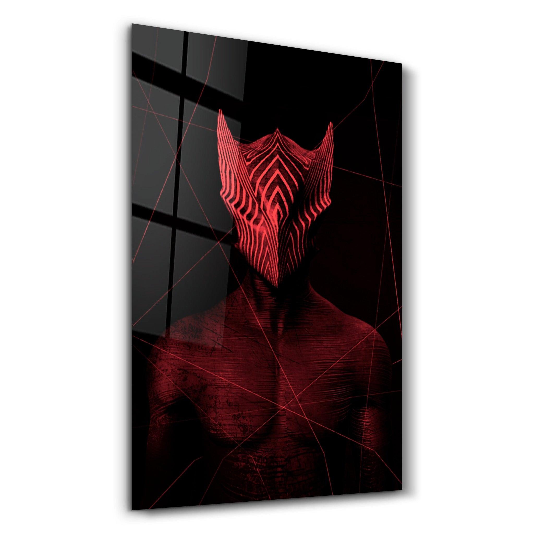 Abstract Masked Man V2 | Glass Wall Art - Walmart.com