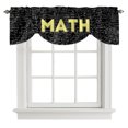 Abstract Math Tie Up Valance Curtains Mathematical Formula Pattern ...