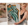 Abstract Matisse Style Woman Resting Art Print Colorful Relaxation ...