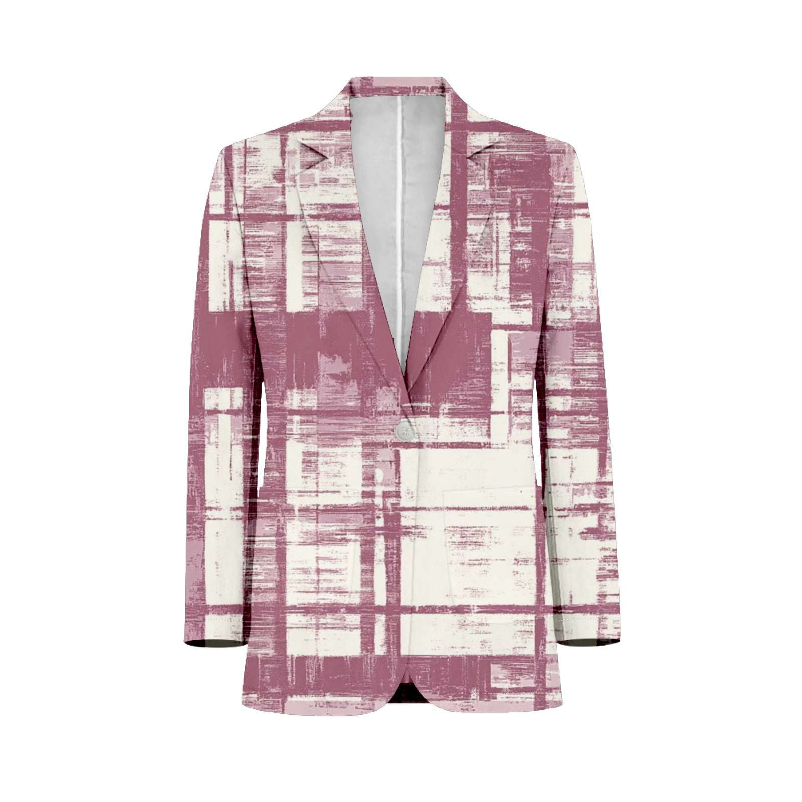 Abstract Mauve Grid Texture Customized Men's Suits full man Shawl ...