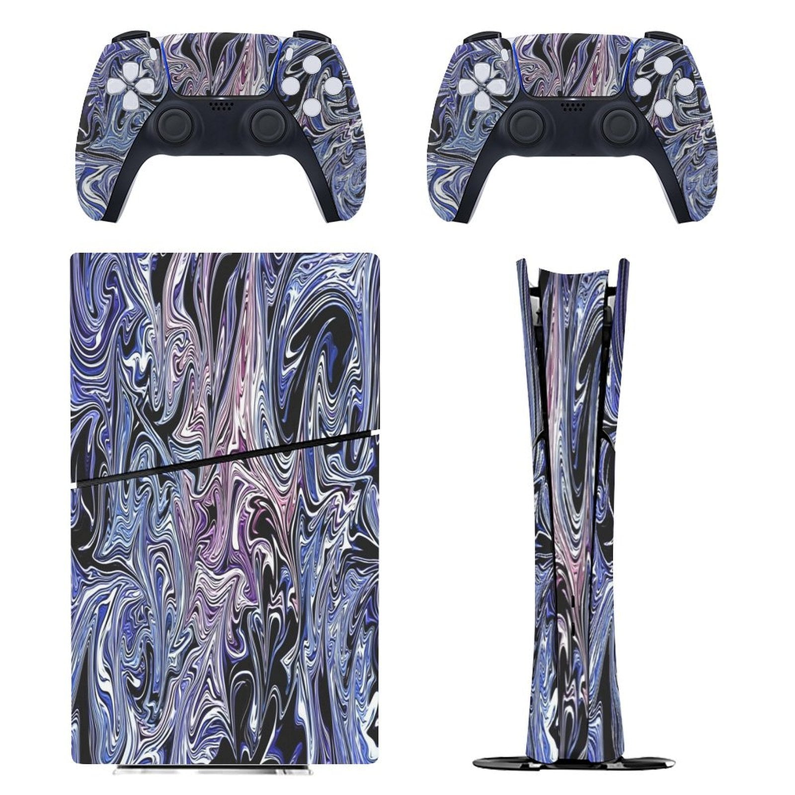 Abstract, Metal, Flow PS5/PS5 Slim Digital Disc Skin Sticker For ...