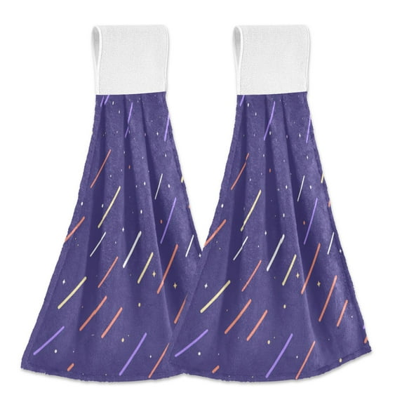 Abstract Meteor Shower Hand Towels 2 Pack Quick Drying Home Storage ...