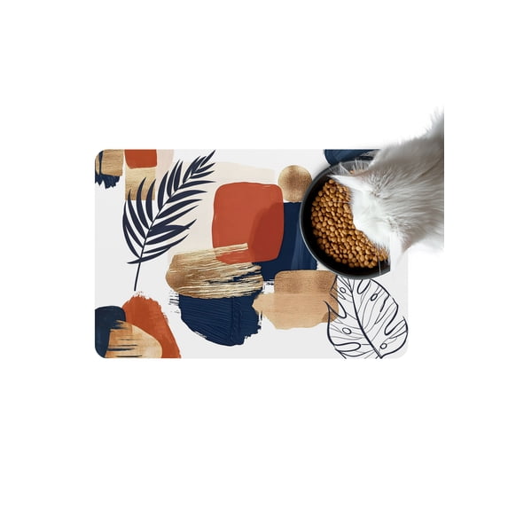 Abstract Mid Century Doormat Non Slip Diatomaceous Earth Door Mat ...