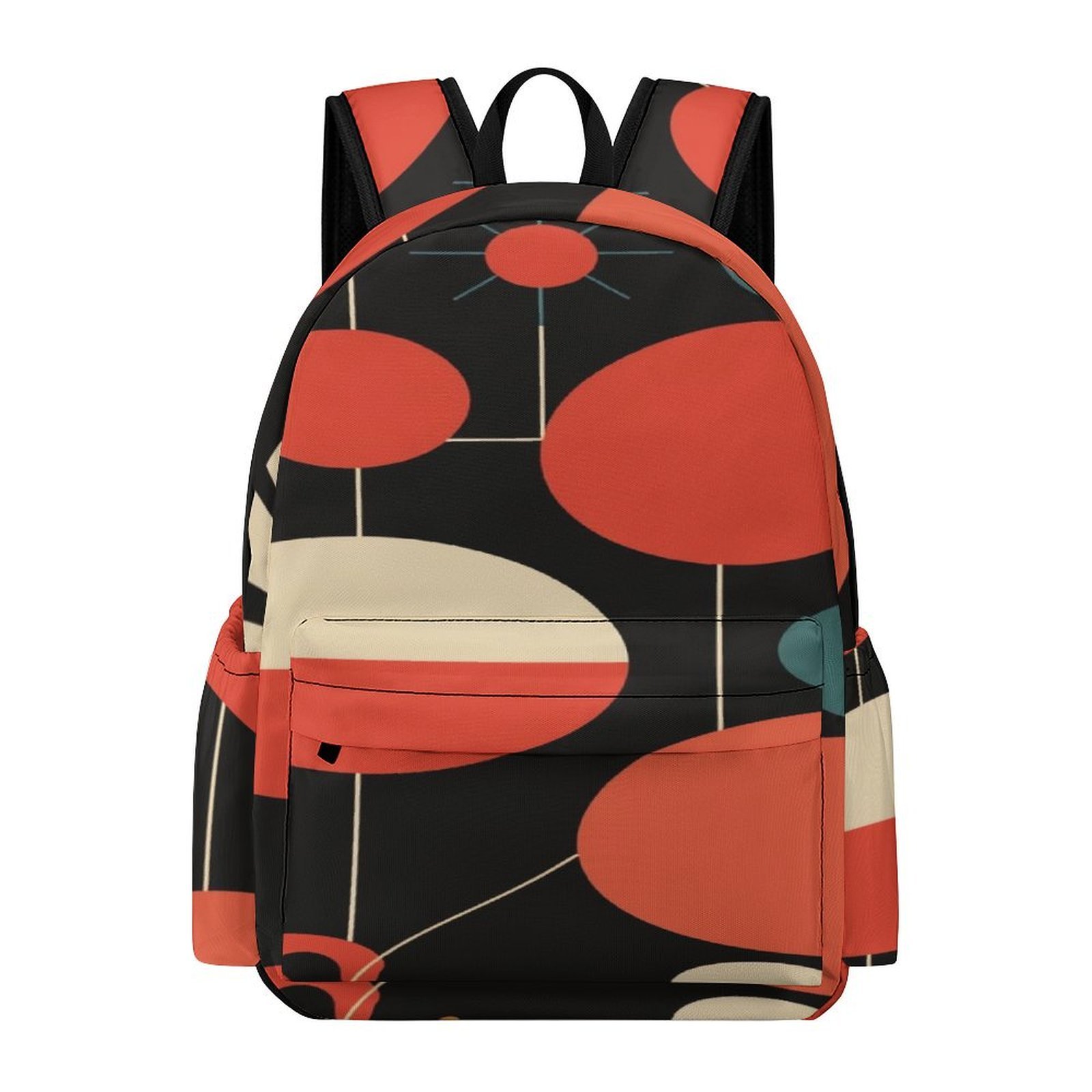 Abstract Mid Century Modern Backpack School Bags for Teenagers Students ...