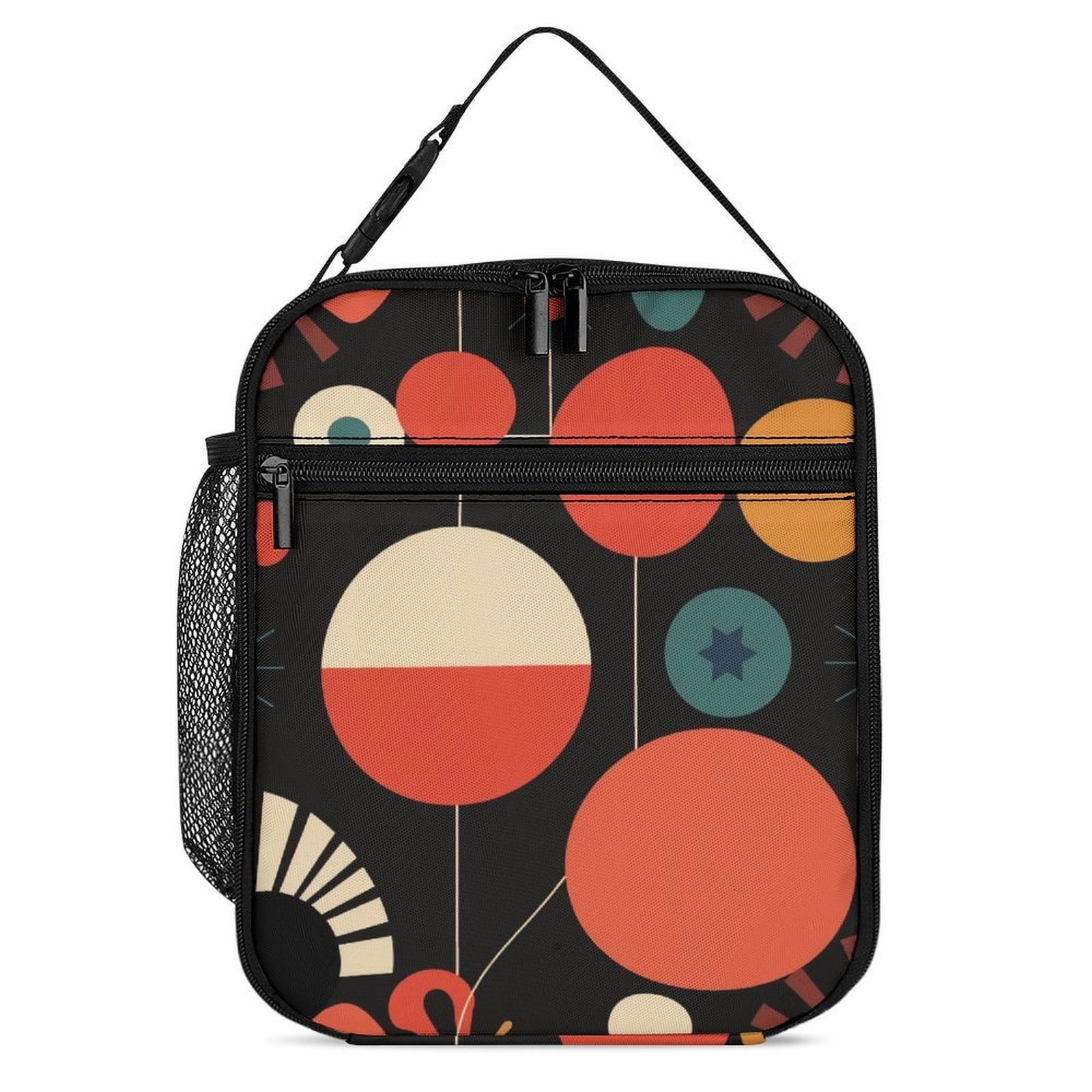 Abstract Mid Century Modern Lunch Bags Cooler Bag Reusable Lunch ...