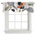 Abstract Mid Century Tie Up Valance Curtains Vintage Geometric Round ...