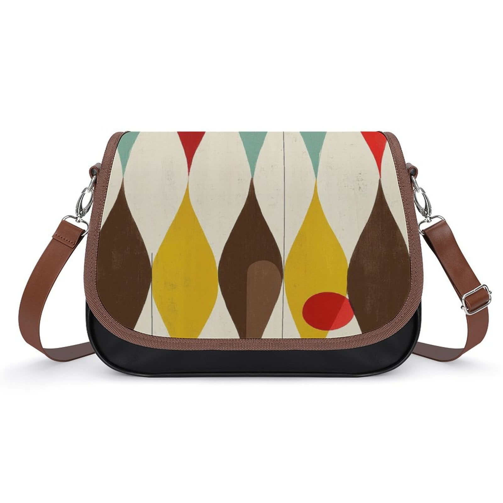 Abstract Midcentury Modern Design Vintage Crossbody Bag For Women ...