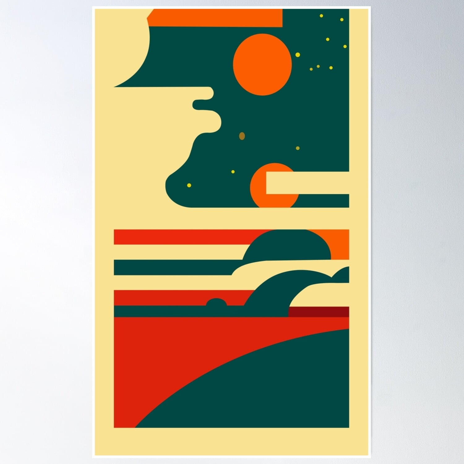 Abstract Minimal Background Poster Wall Art, Modern Wall Decor, 24x36 ...