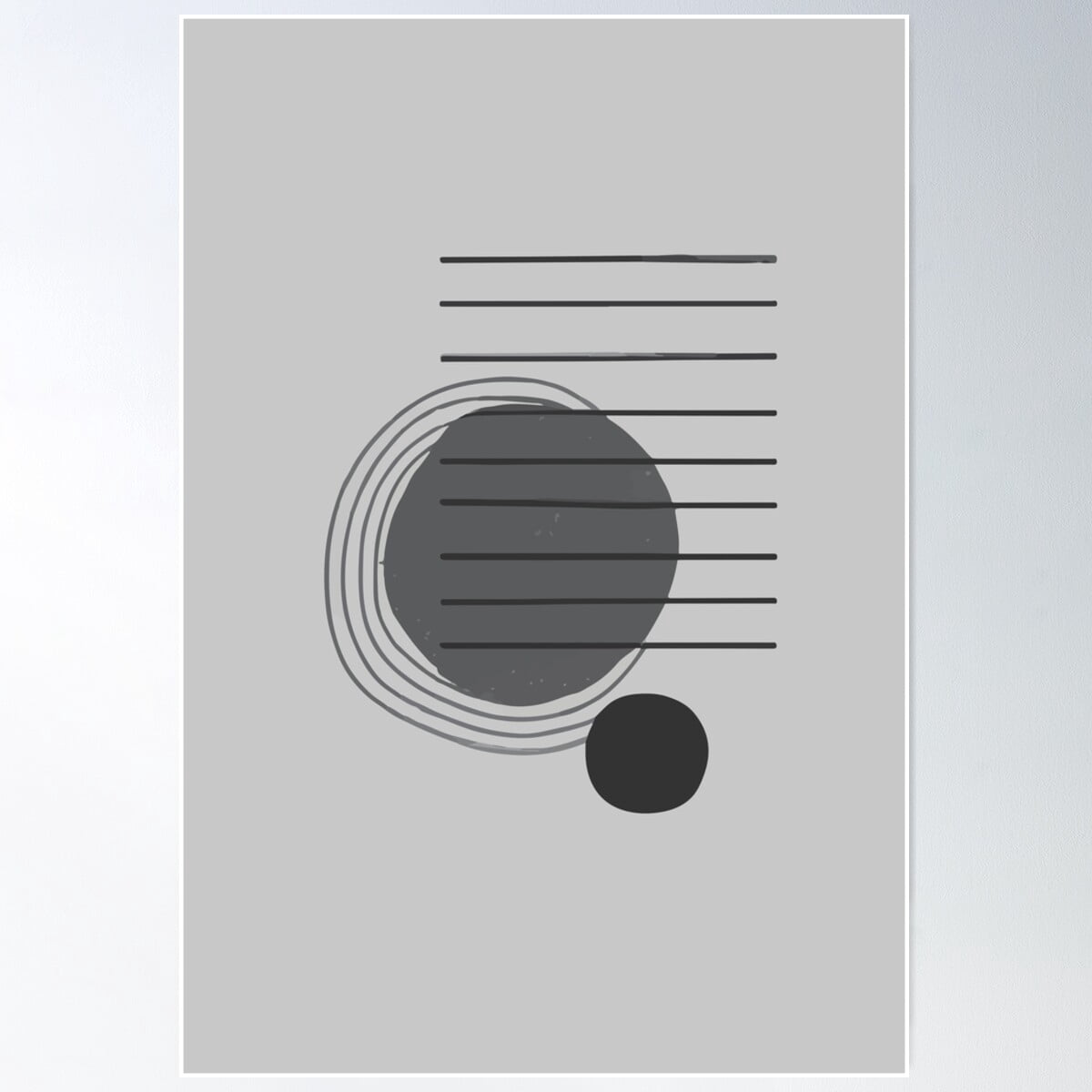 Abstract Minimalism Nr. 8 Poster Wall Art, Modern Wall Decor For Living ...