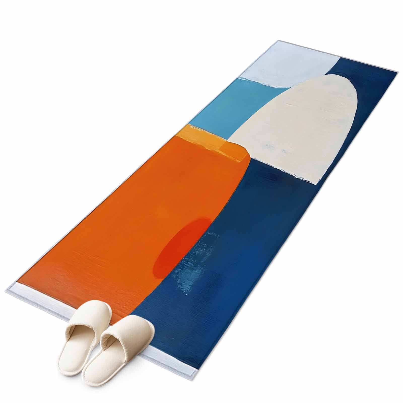 Abstract Minimalist Aesthetic Color Block Non-Slip Non-Shedding Floor ...