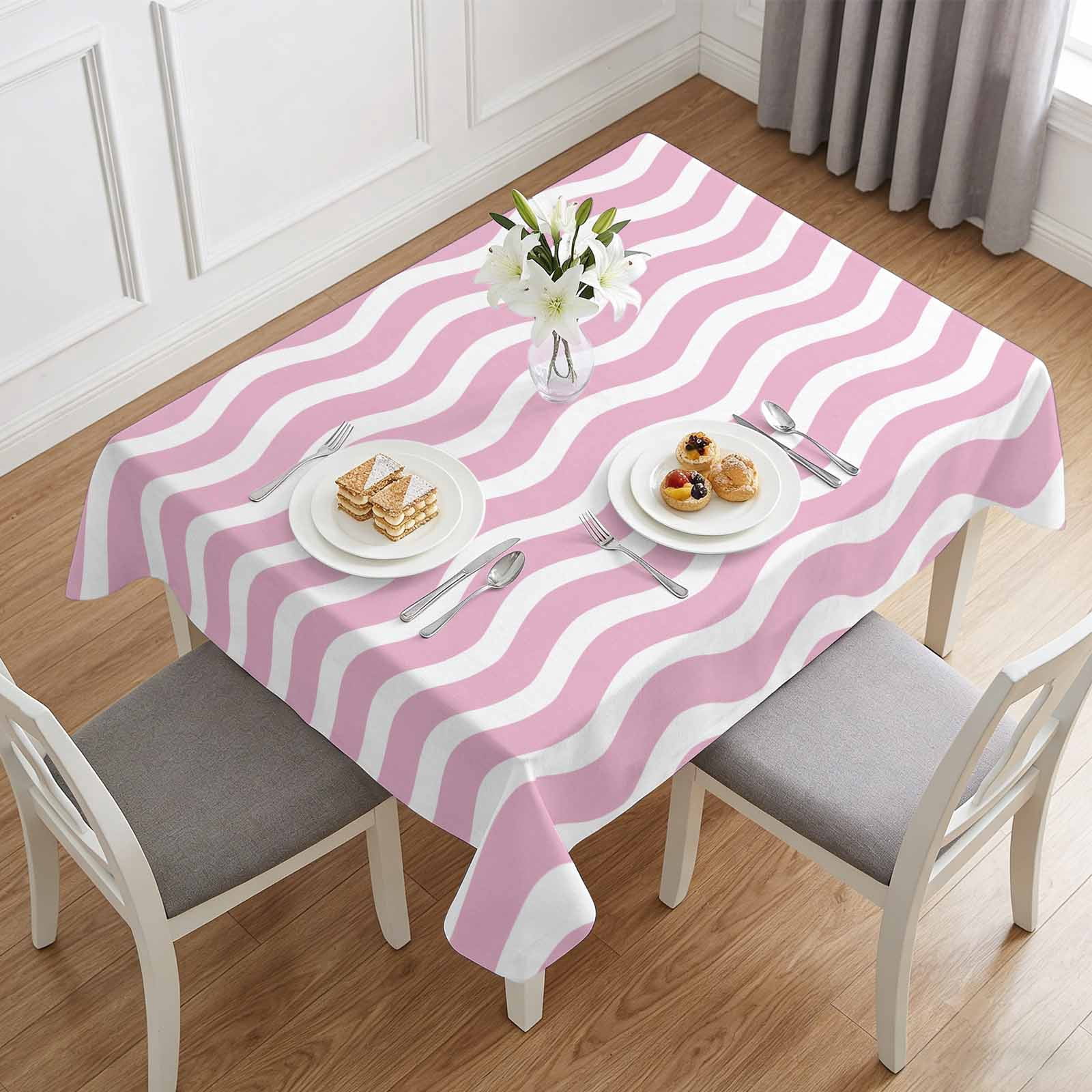 Abstract Minimalist Water Ripple Table Cloth 60x84in, Waterproof ...