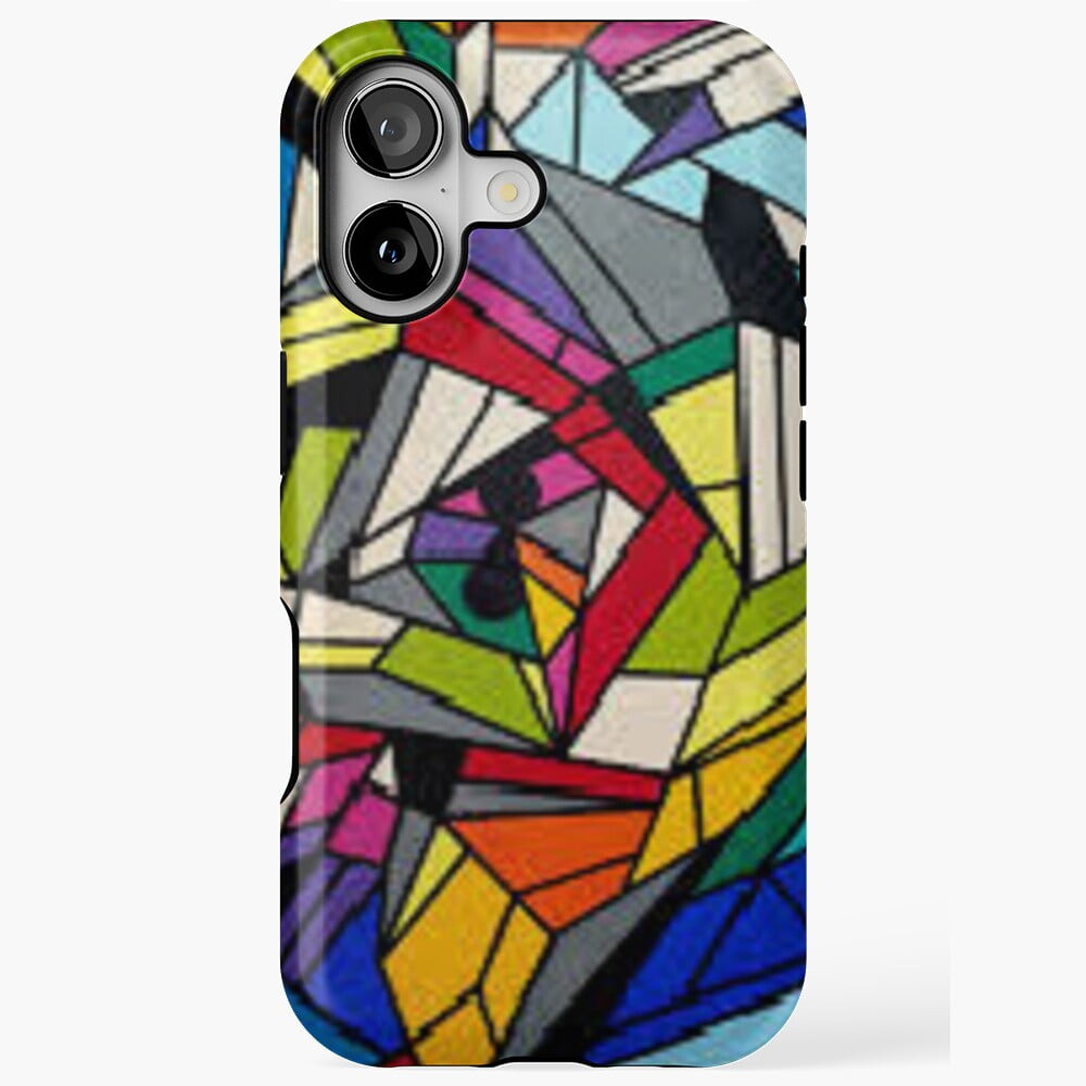 Abstract Modern Art Color Expression Design iPhone Case 17 to 11 Pro ...