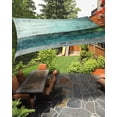 Abstract Modern Art Sun Shade Sail 12'X16' Retro Watercolor Green UV ...