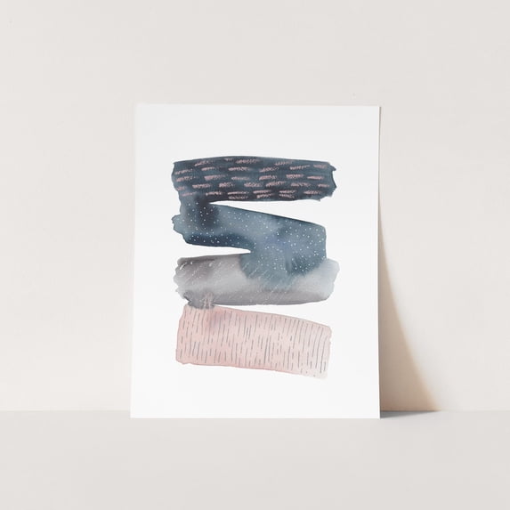 Abstract Modern Artwork In Blue Pink For Trendy Nursery Decor "Abstract ...