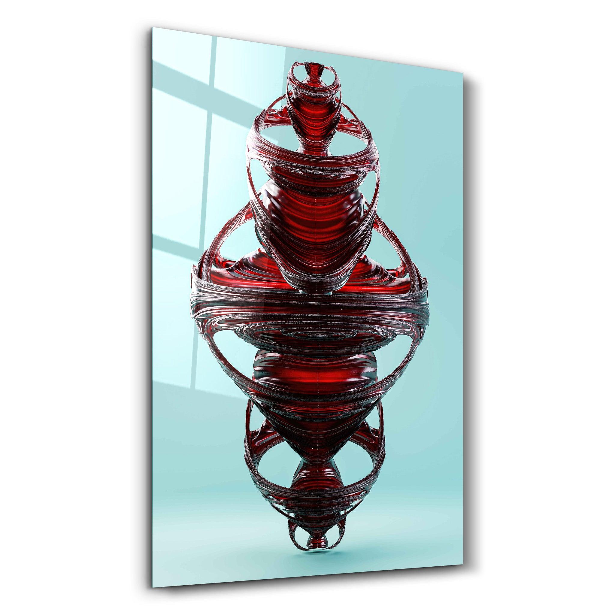 Abstract Modern Design V2 | Designer's Collection Glass Wall Art ...