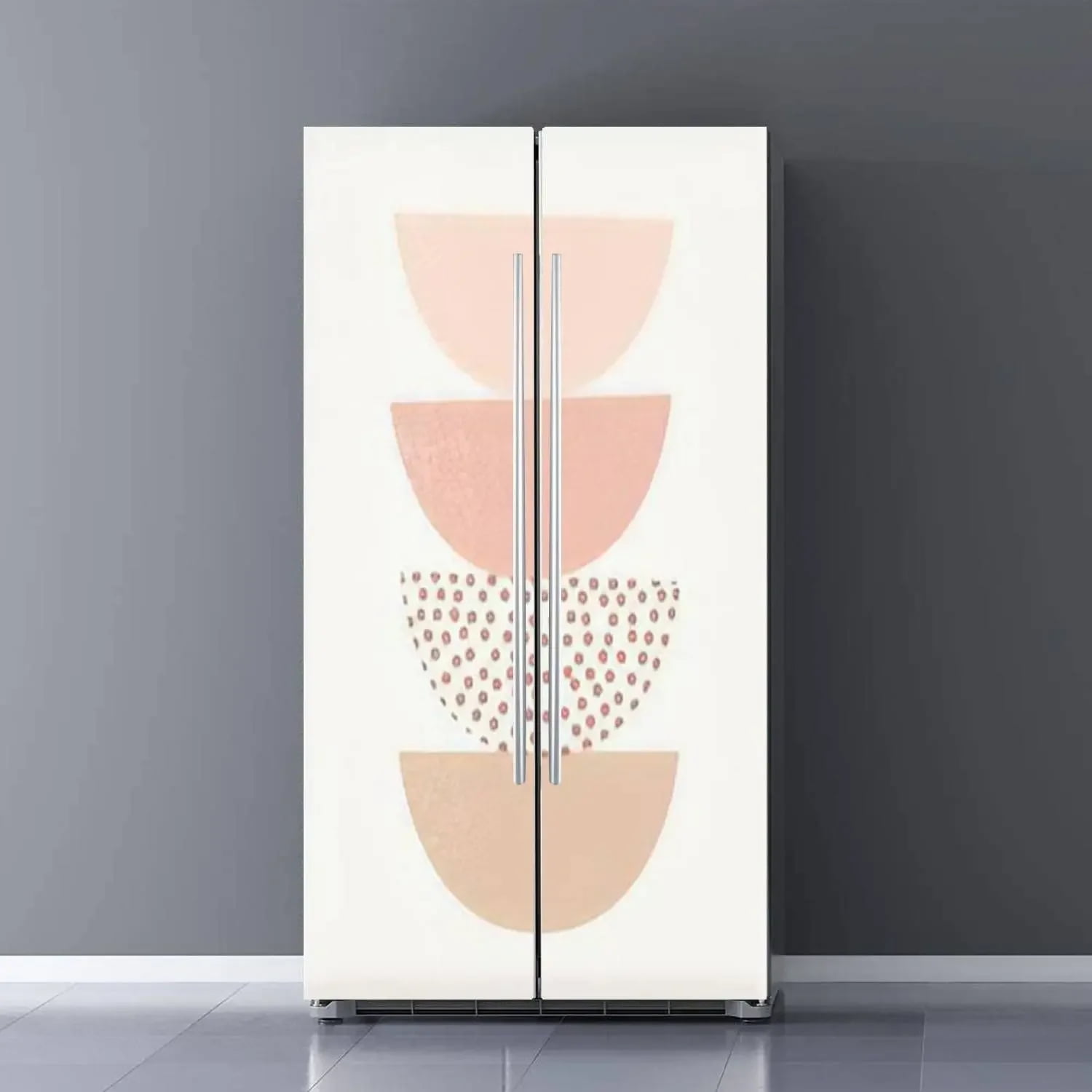 Abstract Modern Line Art Refrigerator Stick Mid Century Boho Style ...