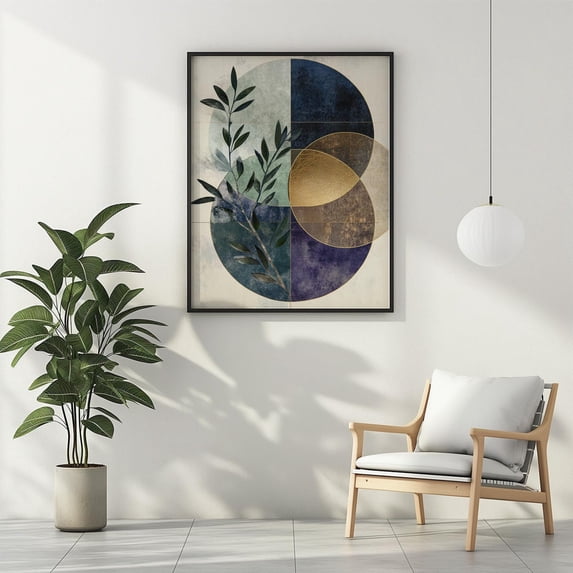 Abstract Modern Olive Tree Botanical Neutral Trendy Artful Home Wall ...