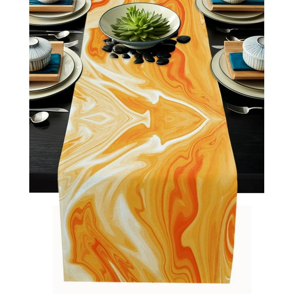 Abstract Modern Polypropylene Orange Dinning Table ration Coffee Table ...