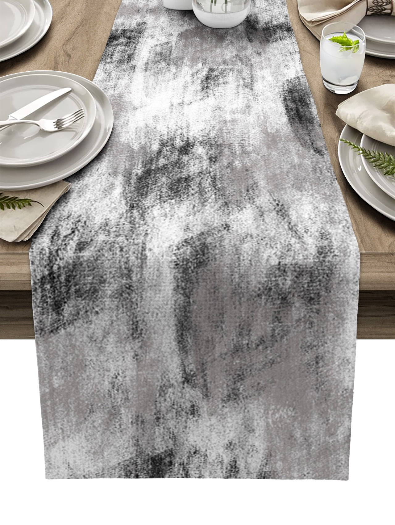 Abstract Modern Polypropylene Vintage Texture Black And White Table ...