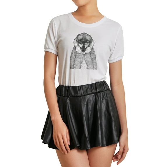 Abstract Monkey Printed 100% Cotton Short Sleeves T- Shirt WTS_07 XL ...