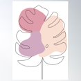 Abstract Monsterra Poster Wall Art Bedroom Wall Art Home Decor Office ...