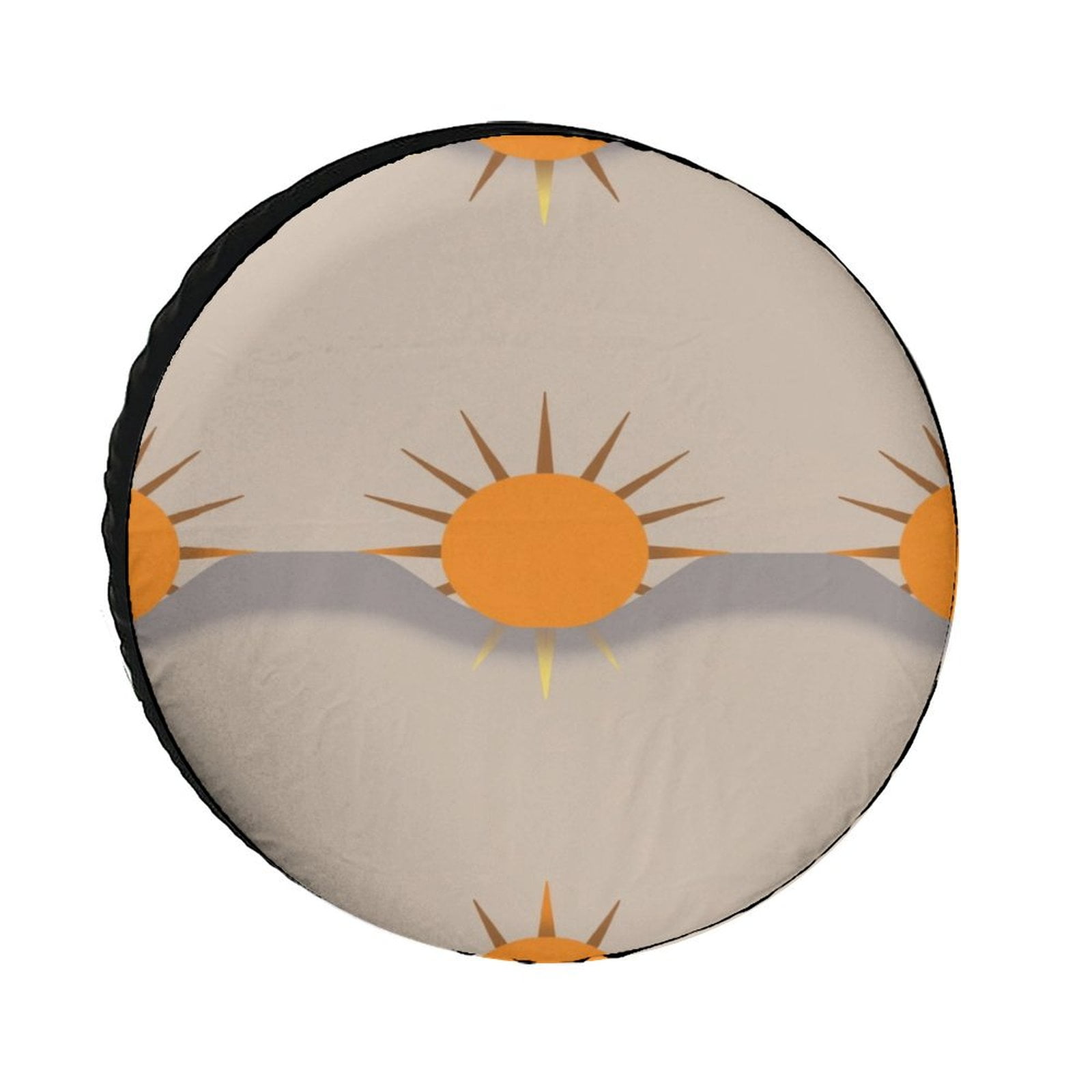 Abstract Moon And Sun Design Spare Tire Cover Weatherproof Wheel Camper ...