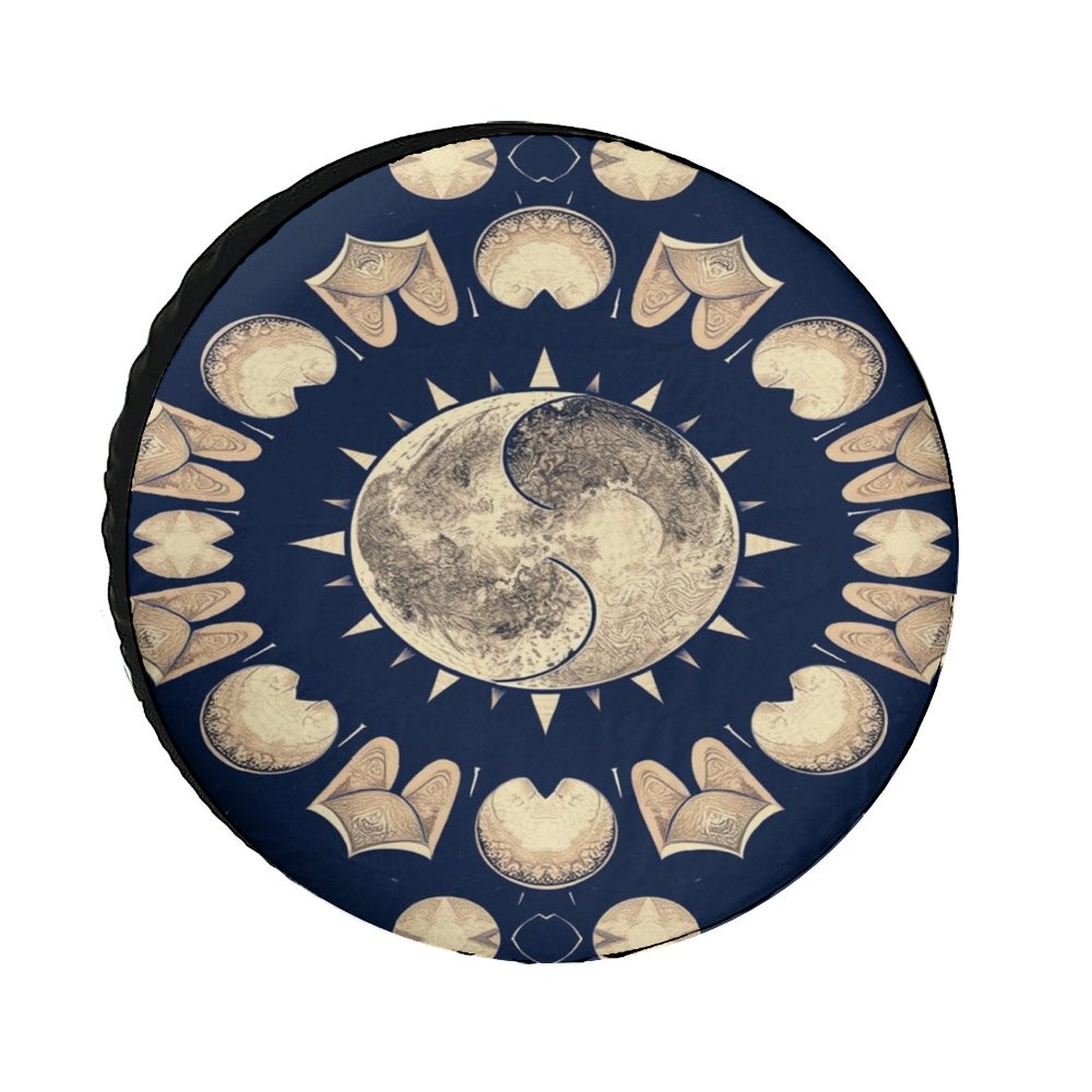 Abstract Moon And Sun Design Spare Tire Cover Weatherproof Wheel Camper ...