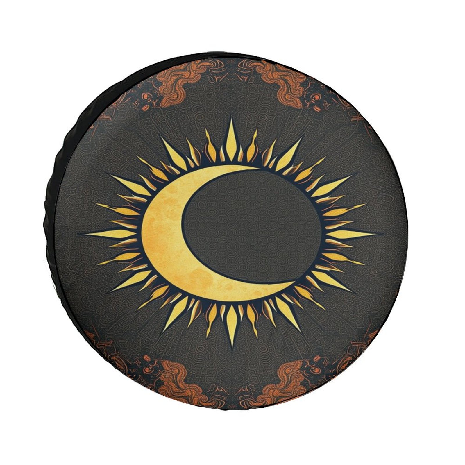 Abstract Moon And Sun Design Spare Tire Cover Weatherproof Wheel Camper ...