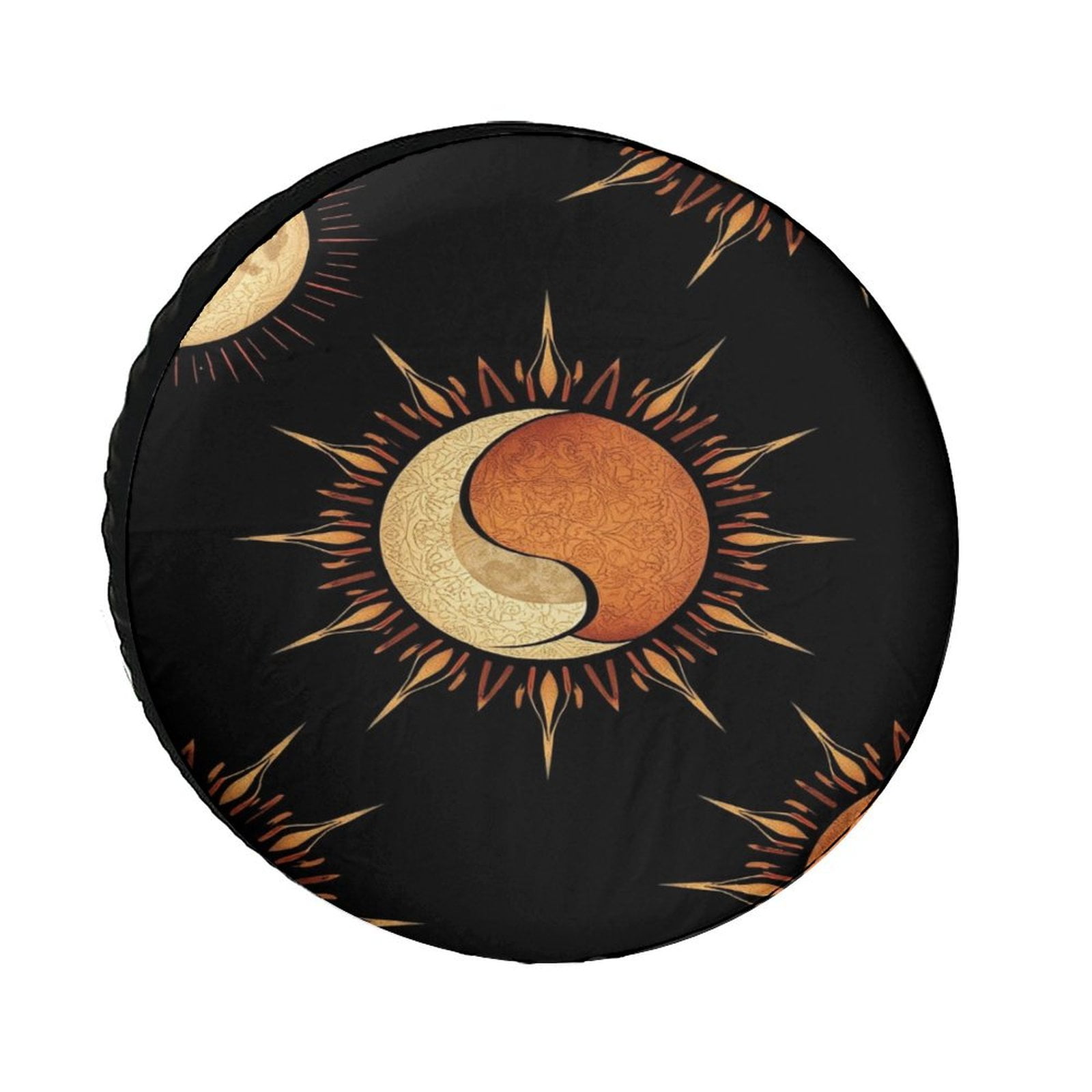 Abstract Moon And Sun Design Spare Tire Cover Weatherproof Wheel Camper ...