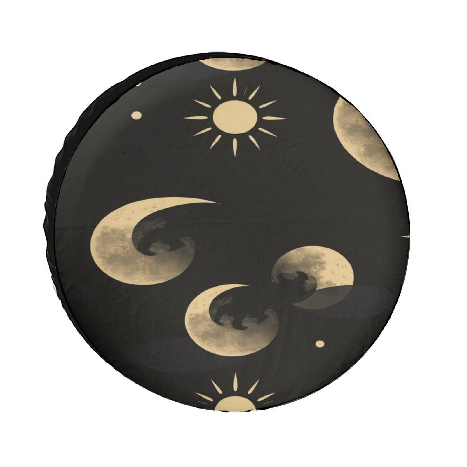 Abstract Moon And Sun Design Spare Tire Cover Weatherproof Wheel Camper ...