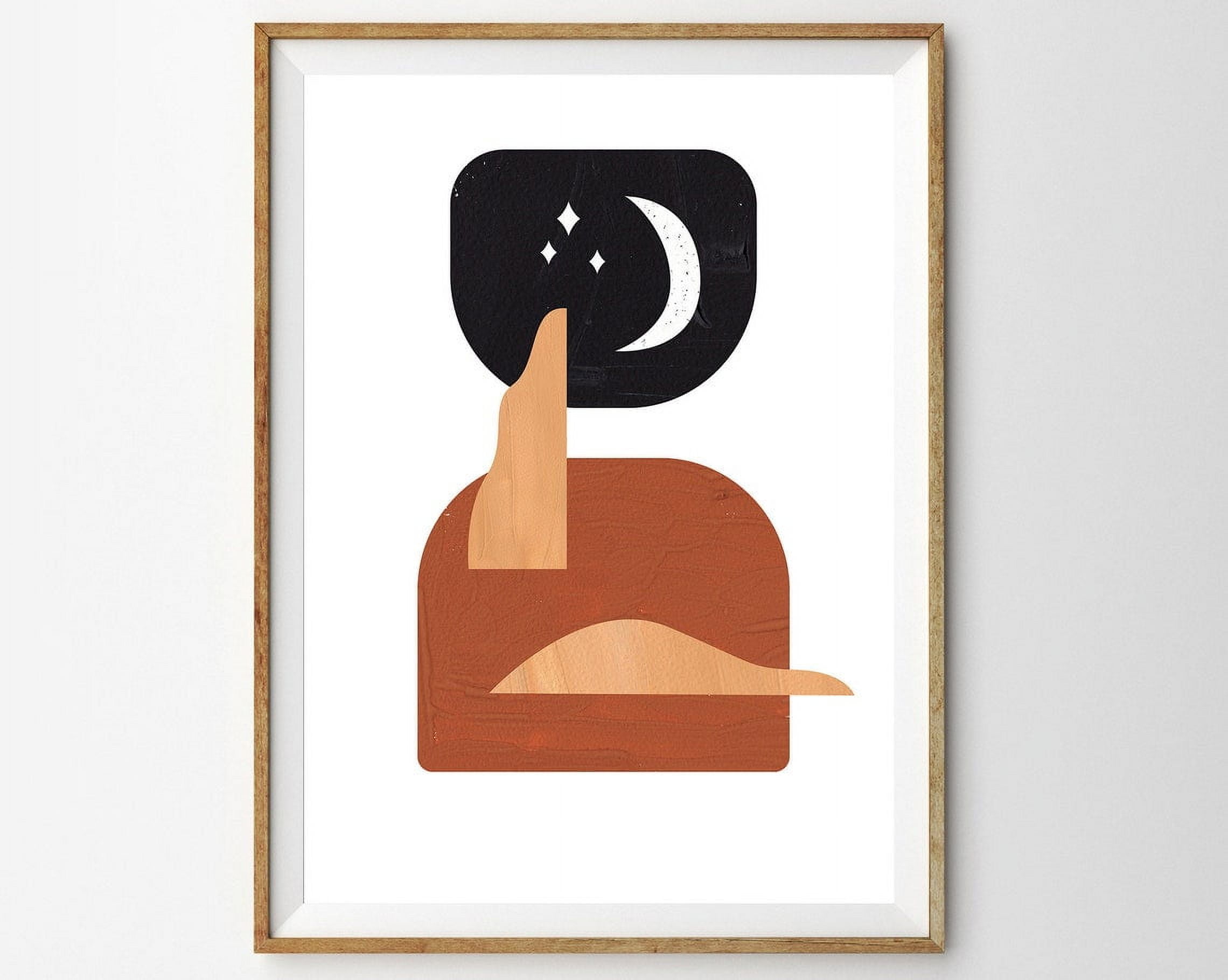 Abstract Moonscape Moon Print Nursery Decor Celestial Nursery Prints ...