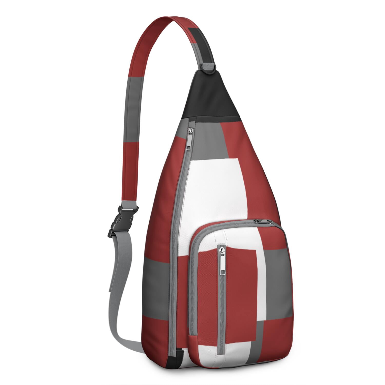 Abstract Mosaic Shoulder Bag - Color Block & Minimalist Geometric ...