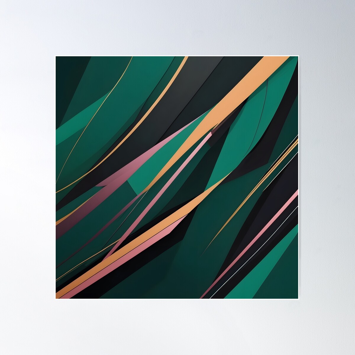 Abstract Motion Lines – Parallel And Intersecting Streaks Poster Wall ...