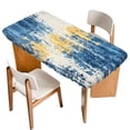 Abstract Mottled Texture Fitted Rectangle Tablecloth 24" x 36" Retro ...