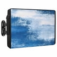 Abstract Mottled Texture Outdoor TV Cover 52 to 55 Inch White Blue ...