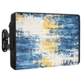 Abstract Mottled Texture Outdoor TV Cover 70 to 75 Inch Retro Yellow ...