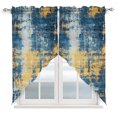 Abstract Mottled Texture Swag Curtain Valance for Window 2 Panels ...