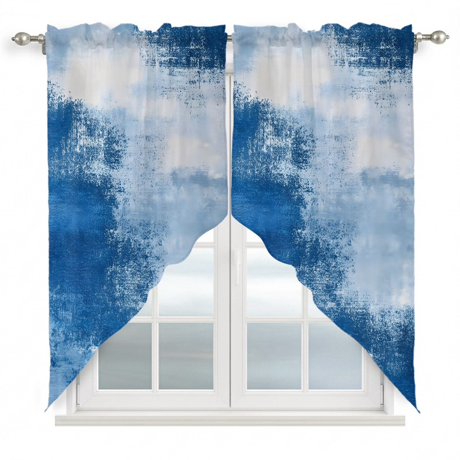 Abstract Mottled Texture Swag Valances for Windows 36 inches Long ...