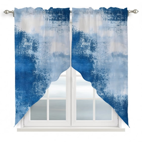Abstract Mottled Texture Swag Valances for Windows 36 inches Long ...