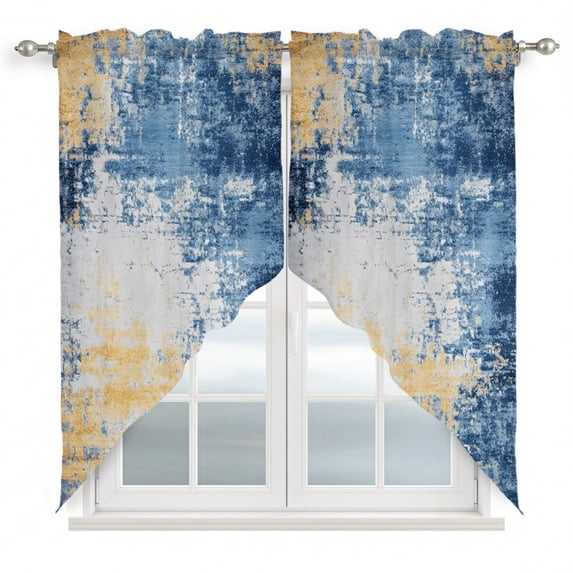 Abstract Mottled Texture Swag Valances for Windows 45 inches Long ...
