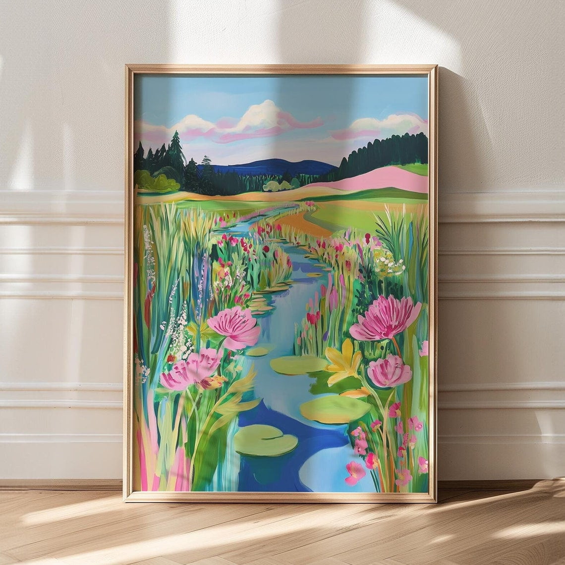 Abstract Mountain Art, Maximalist Decor, Grandmillennial Decor ...