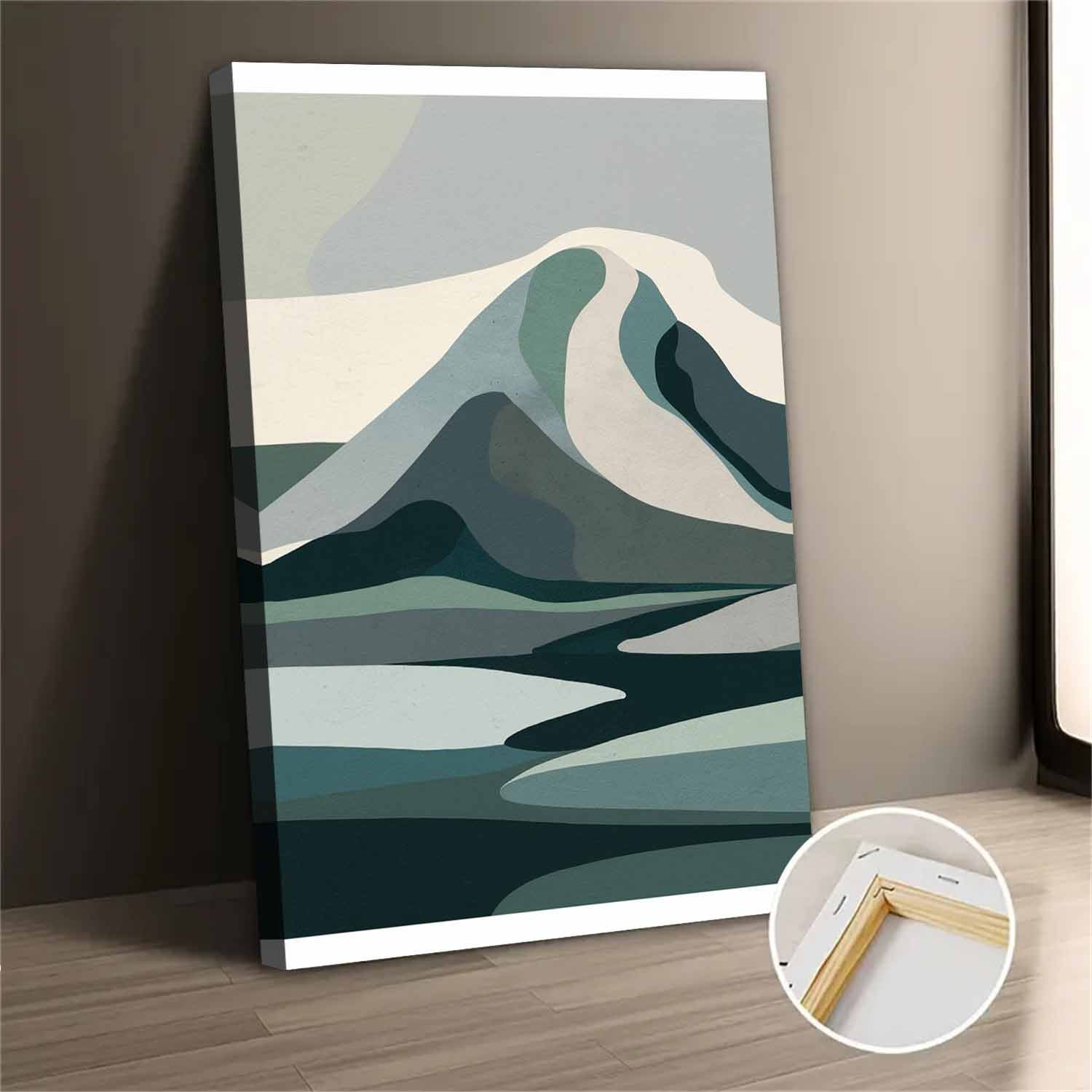 Abstract Mountain Canvas Wall Art For Bedroom Living Room Decor ...