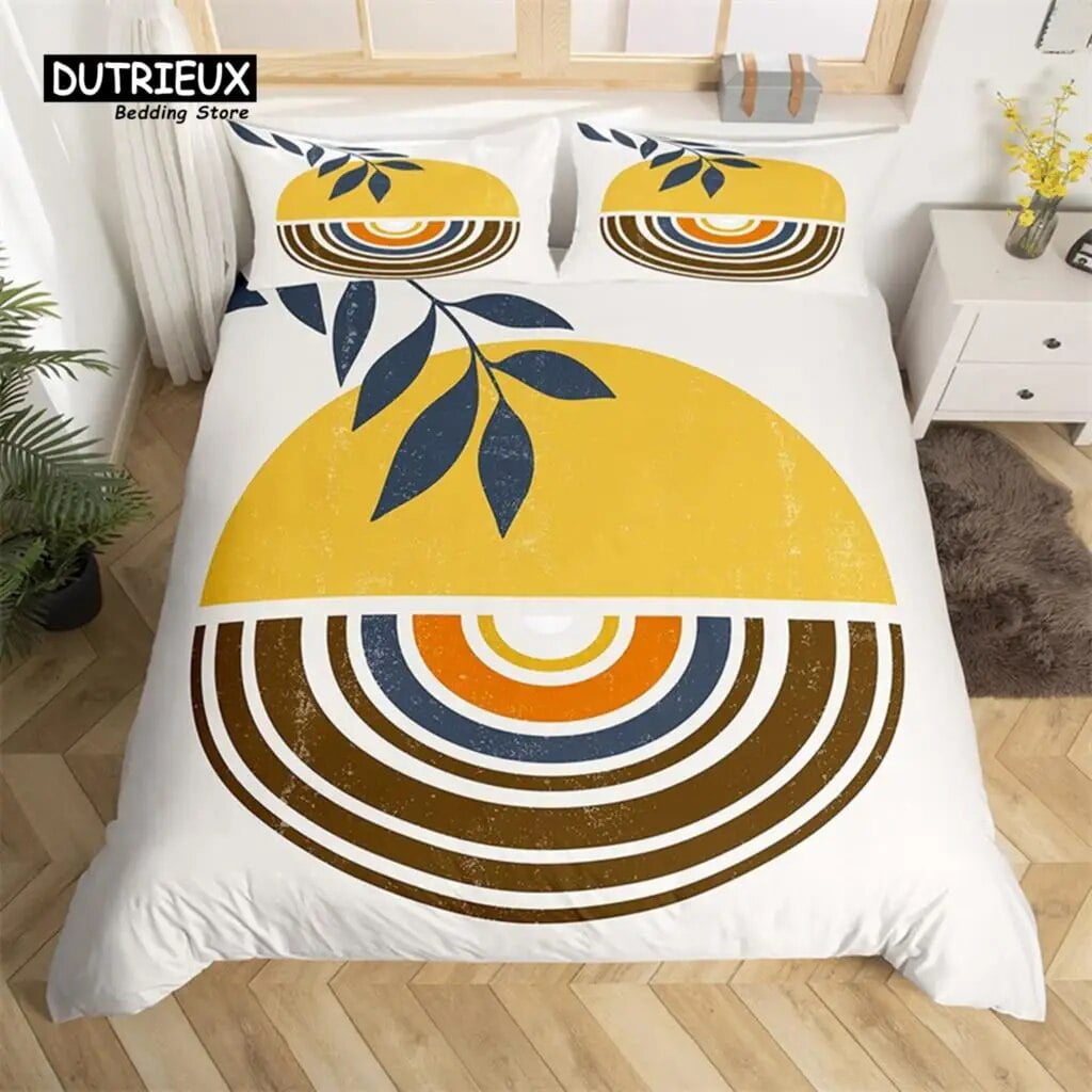 Abstract Mountain Duvet Cover Natural Scenery Art King Bedding Set For ...