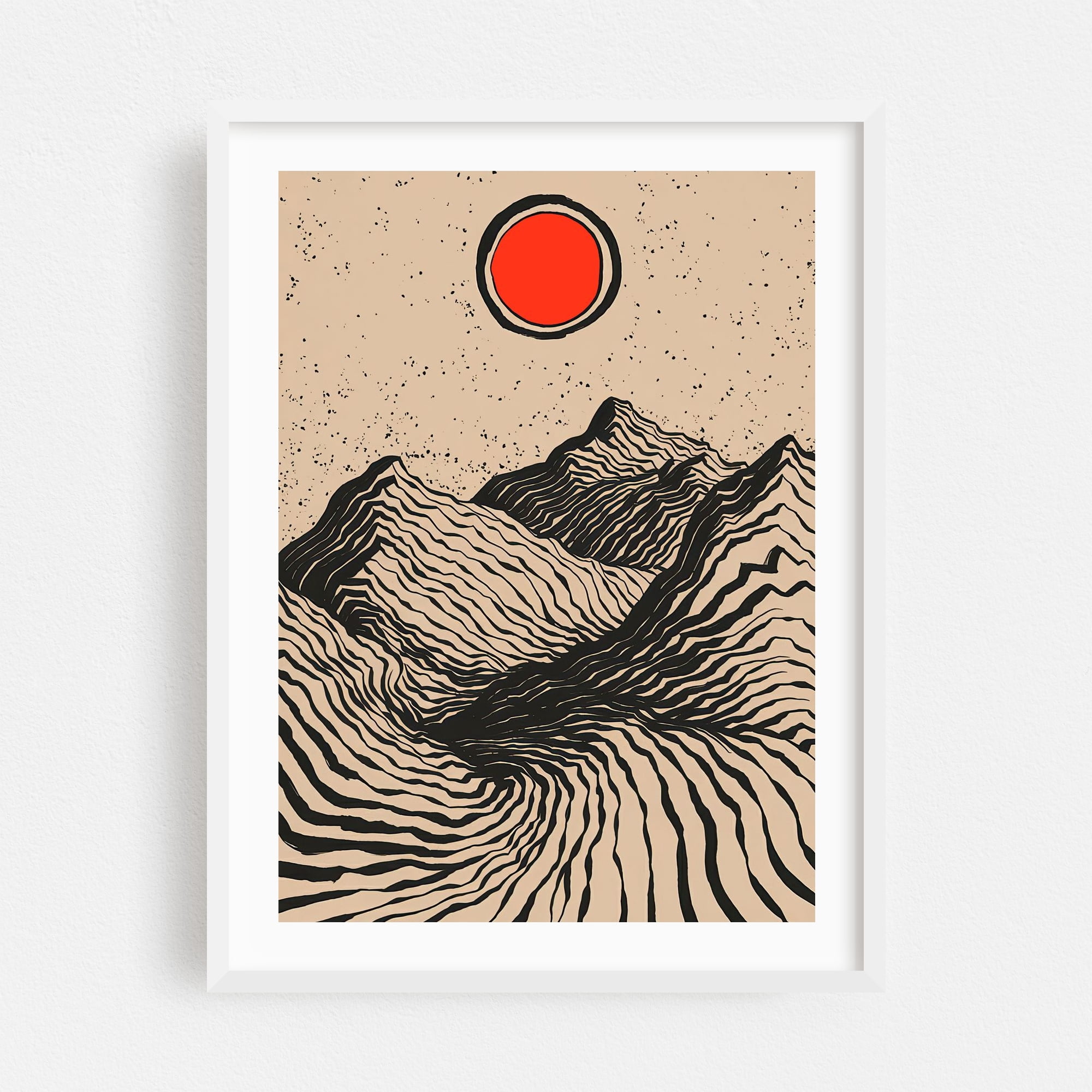 Abstract Mountain Landscape 02 - Photography Abstract Line Art ...